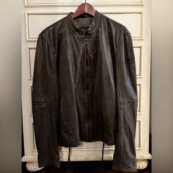 Mauritius | Jackets & Coats | Mauritius Mens Brown Leather Bomber ...
